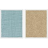 Amazon.com: Sizzix 656644 Texture Fades Embossing Folders Tim Holtz 2PK ...