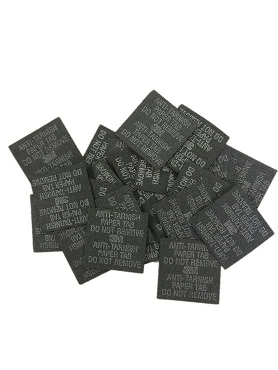 Anti-Tarnish Paper Tabs, pack of 20pcs, 25mm x 25mm: Amazon.co.uk ...