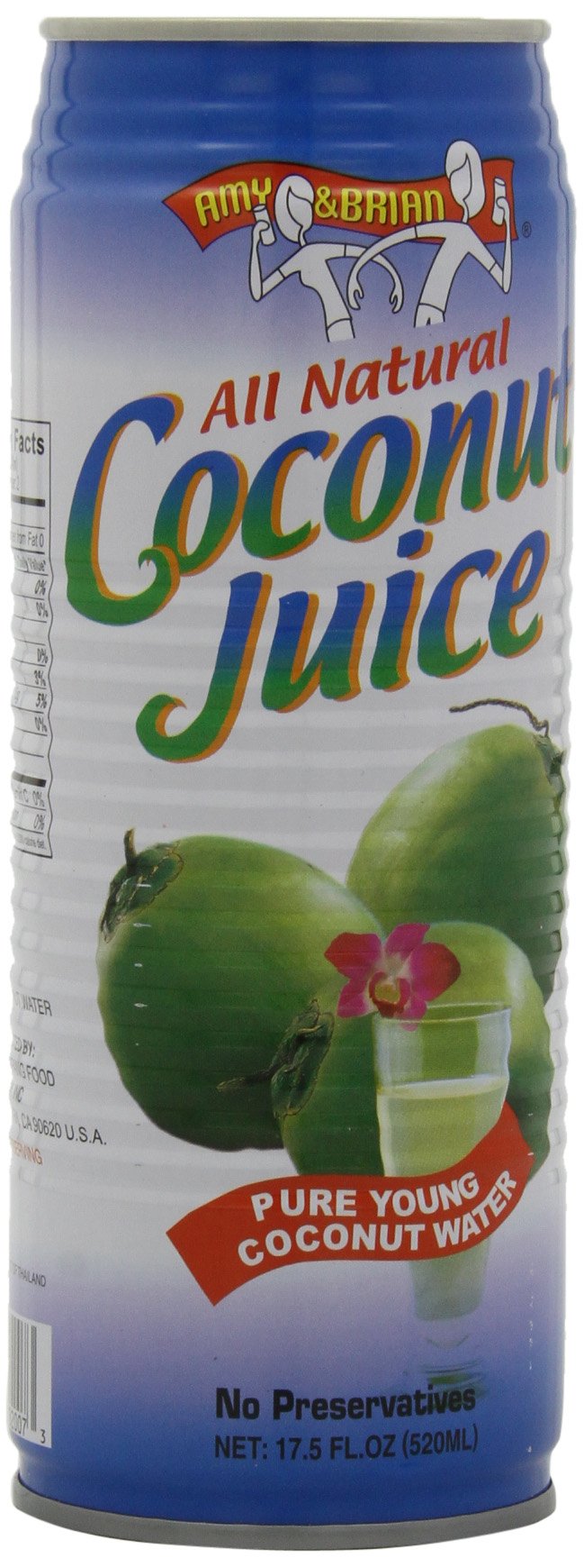 Amy & Brian Coconut Water Original, 17.5 Ounce Can (Pack Of 12) on ...