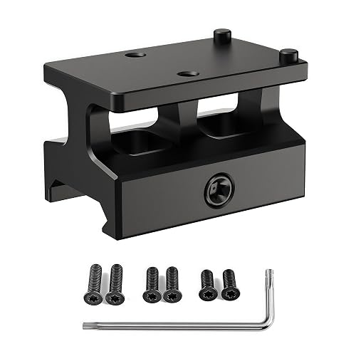 0.87" Red Dot Sight Riser Mount - Picatinny to RMSc/RMS/Doctor/RMR/SRO ...