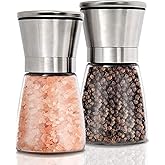 Amazon.com: Gulex® Salt and Pepper Grinder Set, Pepper Mill, Sea Salt ...