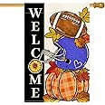 Amazon.com : Baccessor Thanksgiving Fall Football House Flags Vertical ...