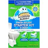 Scrubbing Bubbles Fresh Brush Toilet Cleaning System, Flushable Refills ...