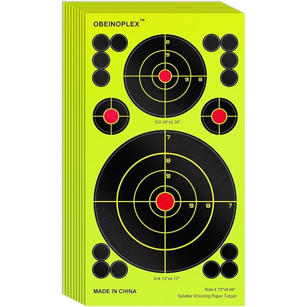Cardboard Targets Triumph Stick N Shoot Adhesive Bleeding Targets - 6 ...