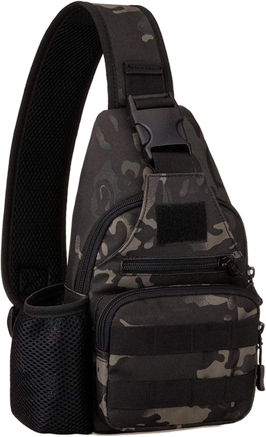ACOMOO Tactical Chest Sling Bag Water Resistant MOLLE Shoulder Backpack ...