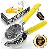 Amazon.com: Zulay Kitchen Lemon Squeezer Stainless Steel - Premium Quality, Heavy Duty Solid ...