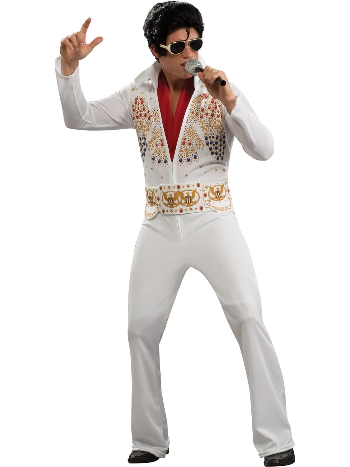 Amazon.com: Mens Elvis Presley Costume X-LARGE: Clothing