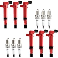 Amazon.com: Set of 6 Ignition Coil Pack and Spark Plugs fits for 3.7 V6 Jeep Liberty Cherokee KJ ...