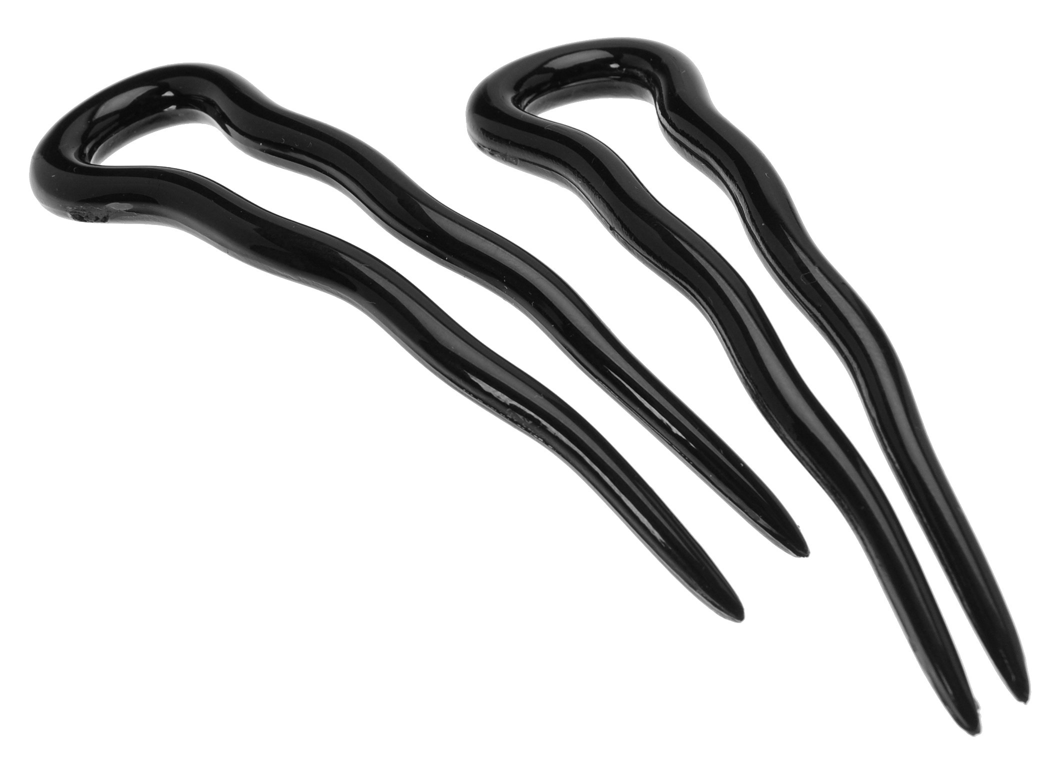 Amazon.com : France Luxe Large Hair Pin Pair - Black : Beauty