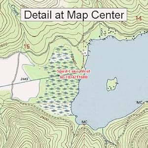 Amazon.com : USGS Topographic Quadrangle Map - Spirit Lake West, Idaho ...