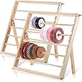 Amazon.com: 2 Sets Wood Ribbon Organizer Display Rack Holder for Craft ...