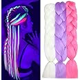 Amazon.com : Colorful Braiding Hair 24inch 3pcs Jumbo Braiding Hair ...