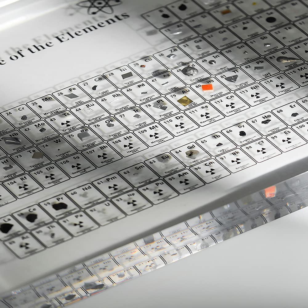 Mua LEFUYAN Periodic Table with Real Elements Inside Chemical Element ...