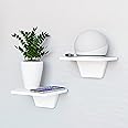 Amazon.com: Fytz Design White Small Floating Shelf Set of 2 - Small ...