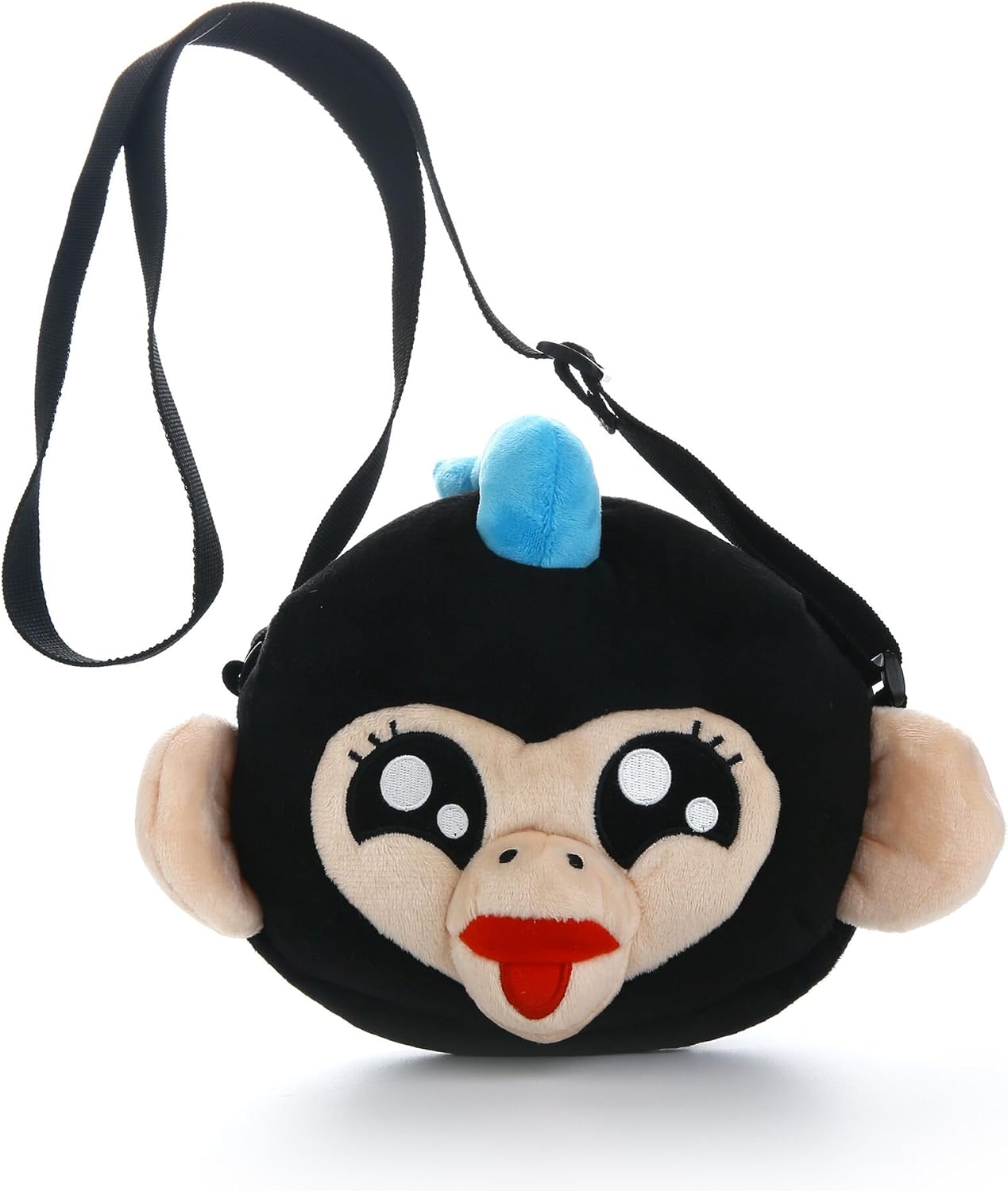 Amazon.com: Yan Orangutan Baby Monkey Multifunction Purse Bag - Black ...