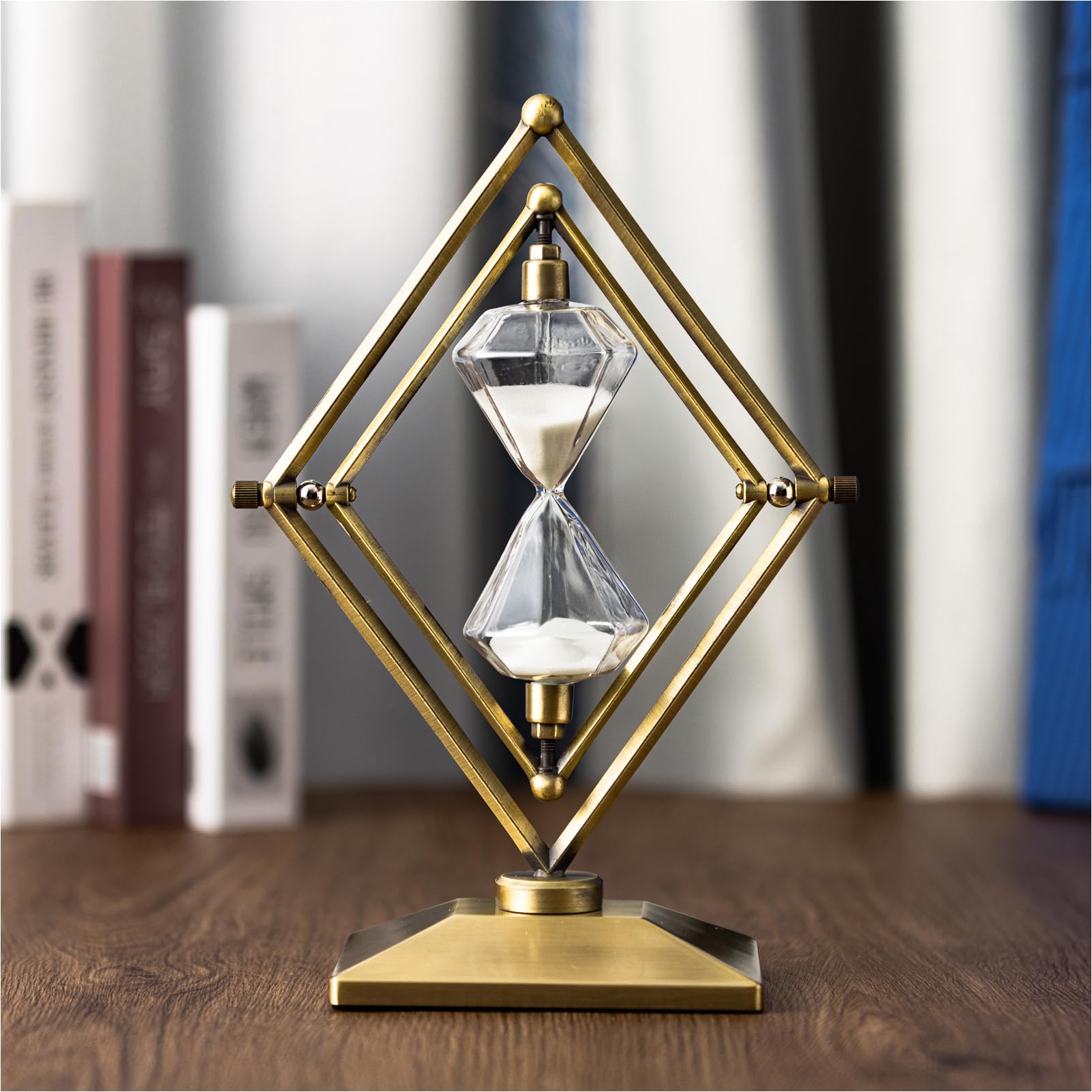 SAMLONG Large Hourglass Timer 30 Minute Sand Clock, Rotatable Diamond ...