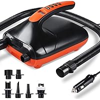 SUP Pump, Chefic 110W/ 12V SUP Electric Air Pump 20 PSI High Pressure ...