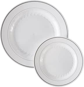 Amazon.com: Masterpiece Premium Quality Heavyweight Plastic Plates: 25 ...