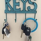Amazon.com: Key Holder “Keys” – Wall Mounted Western Key Holder | 4 Key ...