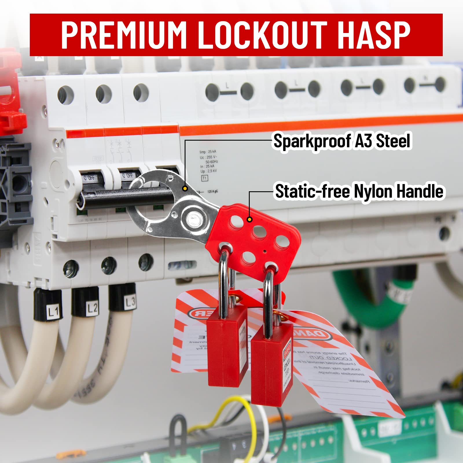 Mua Lockout Tagout Station with Loto Devices Lock Out Tag Out Kit Board Include 14 Pack Safety ...