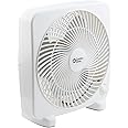 Amazon.com: Comfort Zone Box Fan, 9 inch, Portable, Electric Quiet, 3 ...