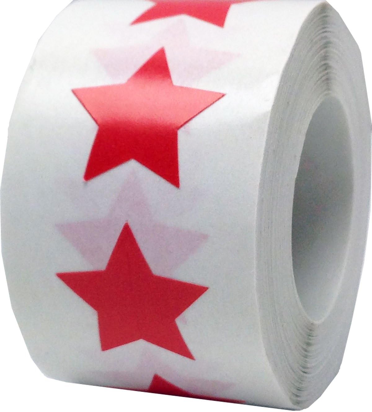 Red Star Stickers, 19 mm 3/4 Inch Wide, 500 Labels on a Roll: Amazon.co ...