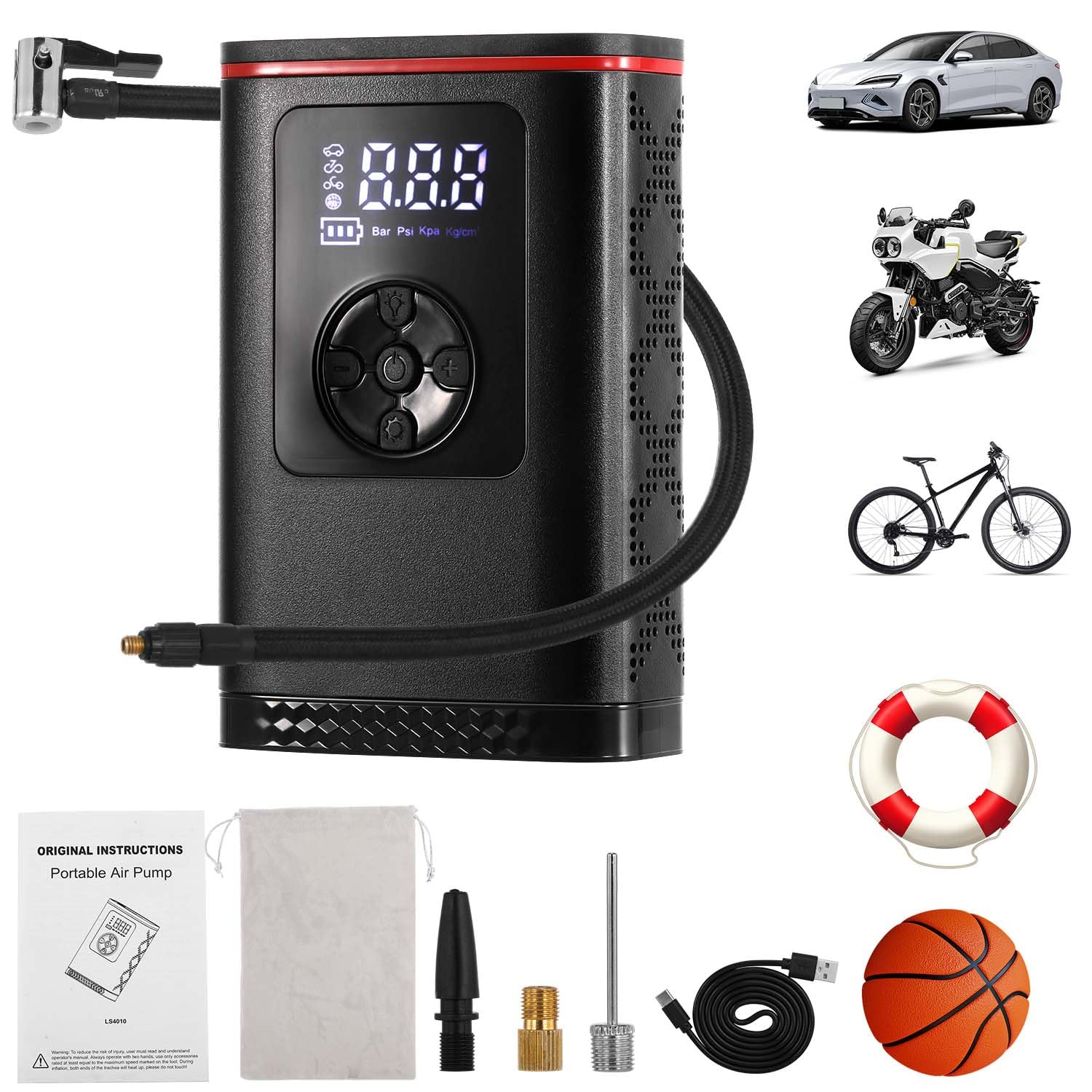 Mua Hancaner Tire Inflator Portable Air Compressor- 150 PSI Cordless ...