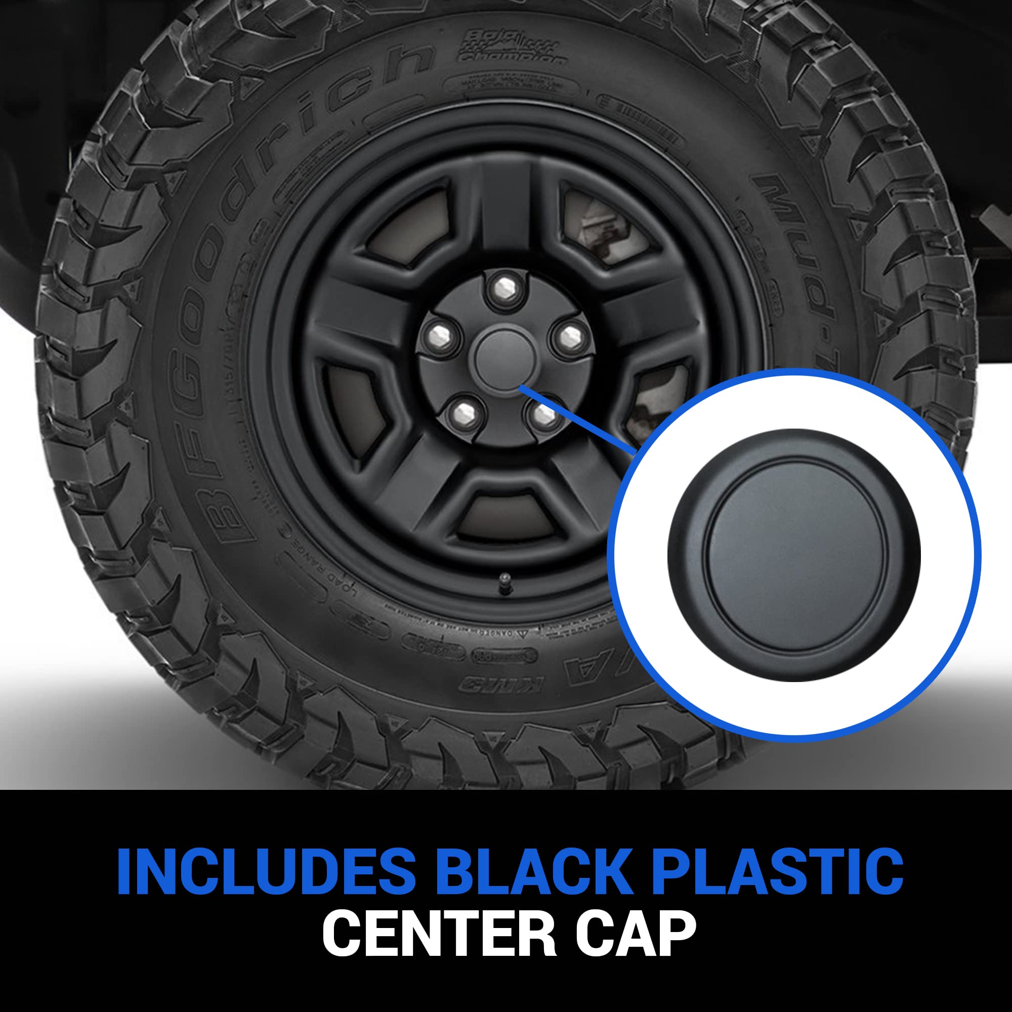 Mua TACTIK 5 Spoke Classic Solid Steel Wheel - 5x5 Bolt Pattern, 17x9 ...