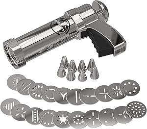 Amazon.com: Earth's Dreams Cookie Press Gun Kit - Deluxe Spritz Biscuit ...