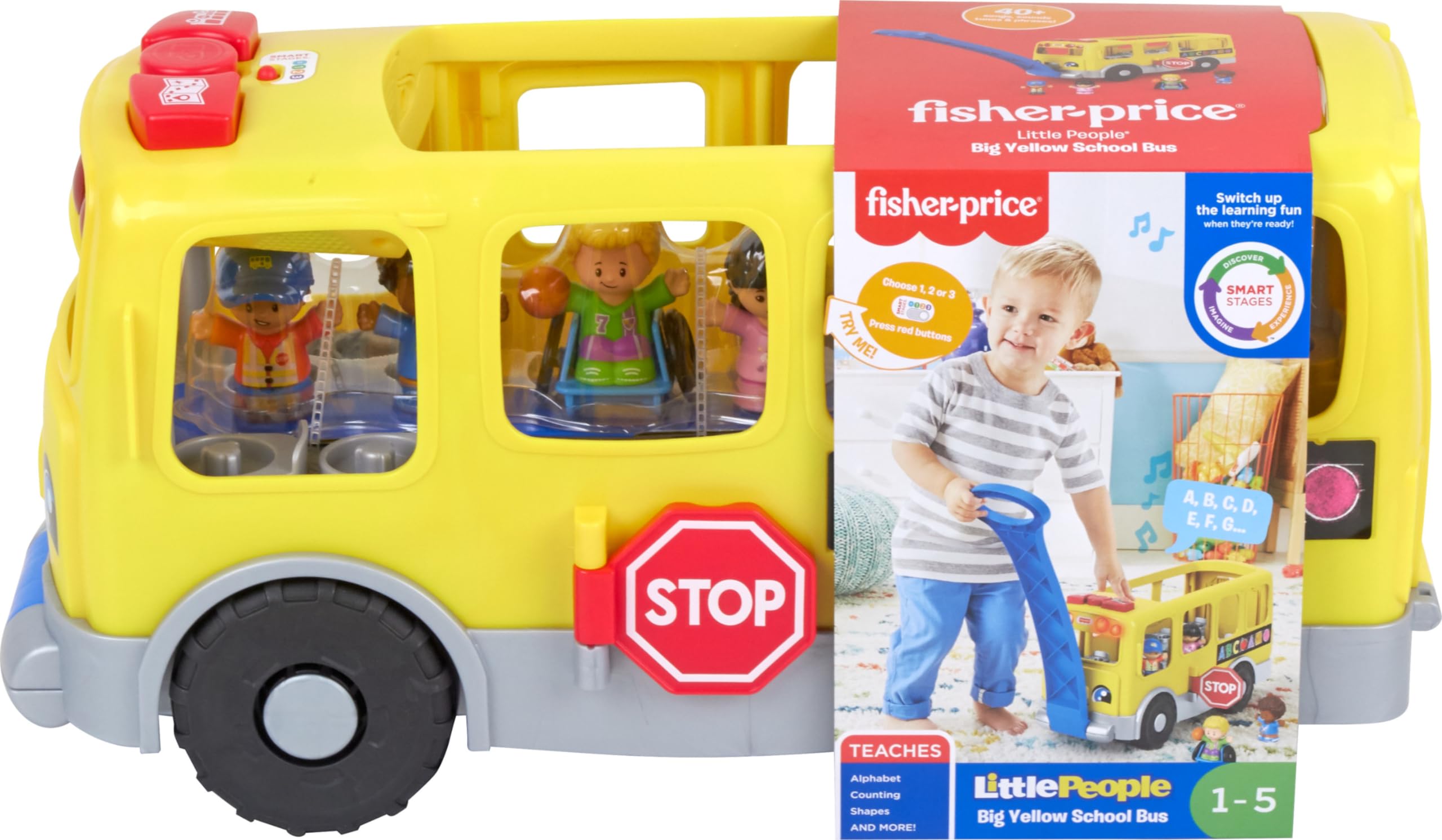 Mua Little People Toddler Learning Toy Big Yellow School Bus with ...