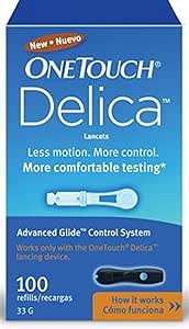 Amazon.com: 70022136IBX - OneTouch Delica Lancet 33G (100 count ...