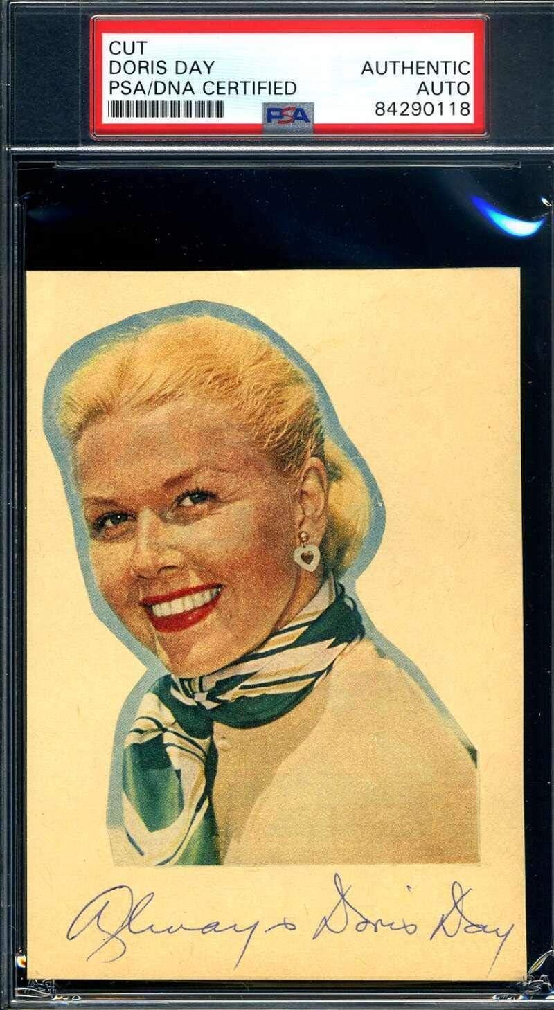 Doris Day Coa Signed 1950`s Album Page Photo Autograph - PSA/DNA ...
