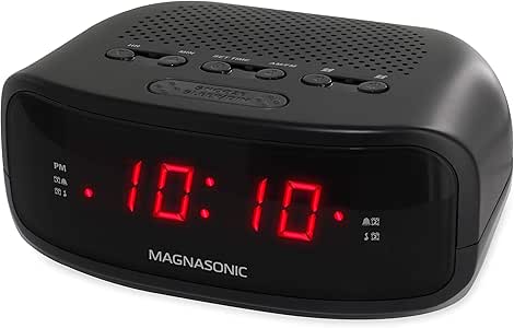 Amazon.com: Magnasonic Digital AM/FM Clock Radio with Battery Backup ...