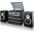 Amazon.com: Trexonic 3-Speed Turntable with CD Player, Dual Cassette ...