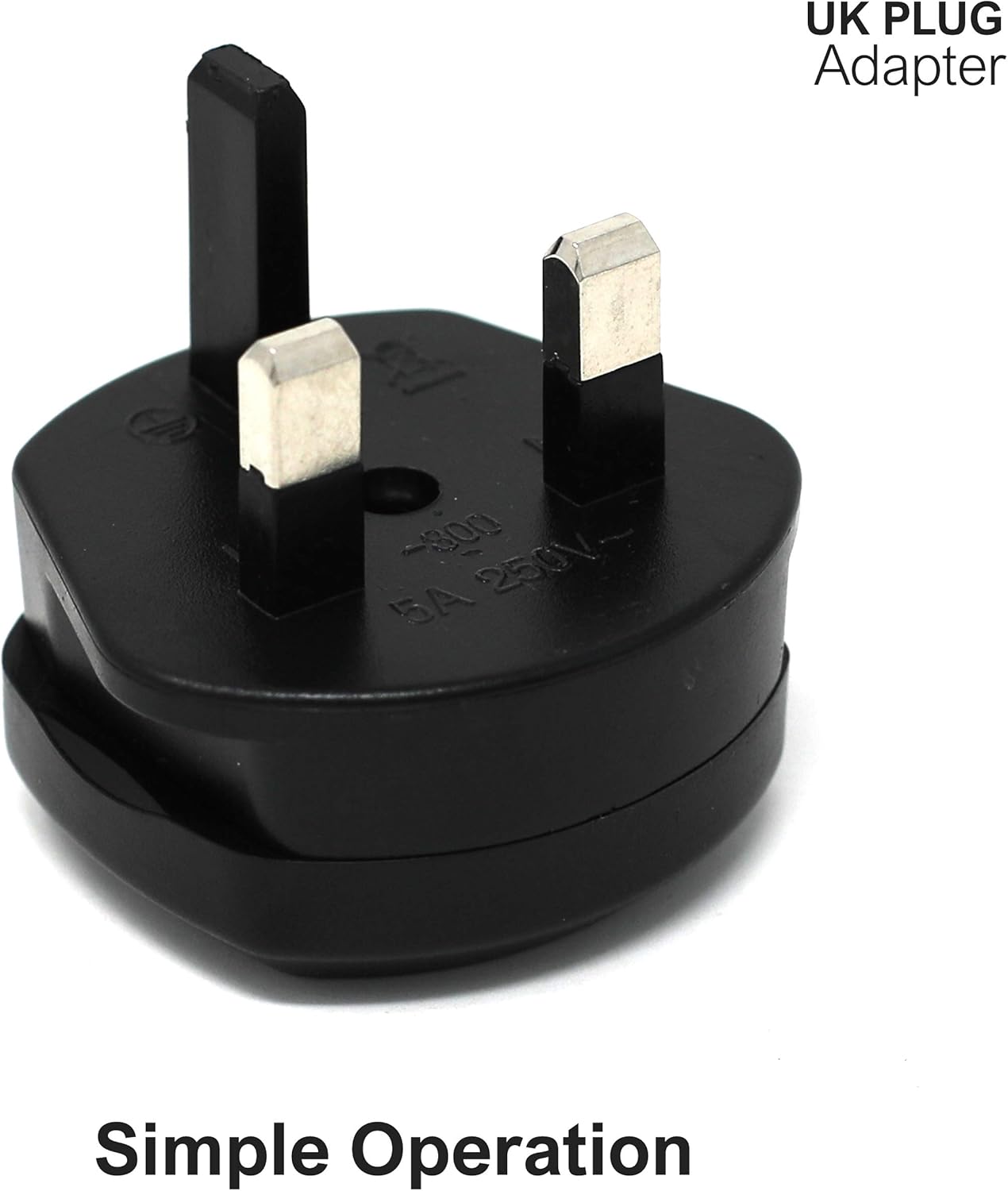 KamKorda UK Plug Adapter / 2 Pin Euro to UK 3 Pin Converter/Toothbrush ...