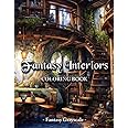 Amazon.com: Fantasy Interiors Coloring Book: Magic Whimsical Fantasy ...