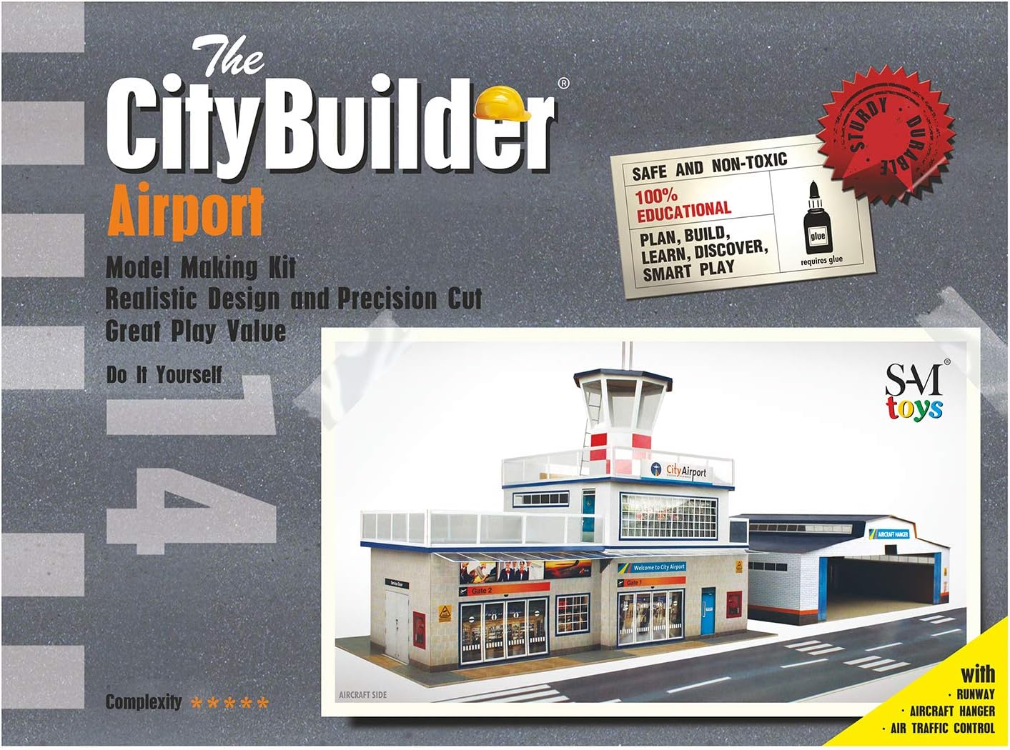 The CityBuilder O gauge 7mm 1:43 scale Model Railway Building AIRPORT ...