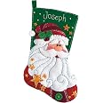 Amazon.com: Dimensions 08124 Santa DIY Felt Personalized Christmas ...
