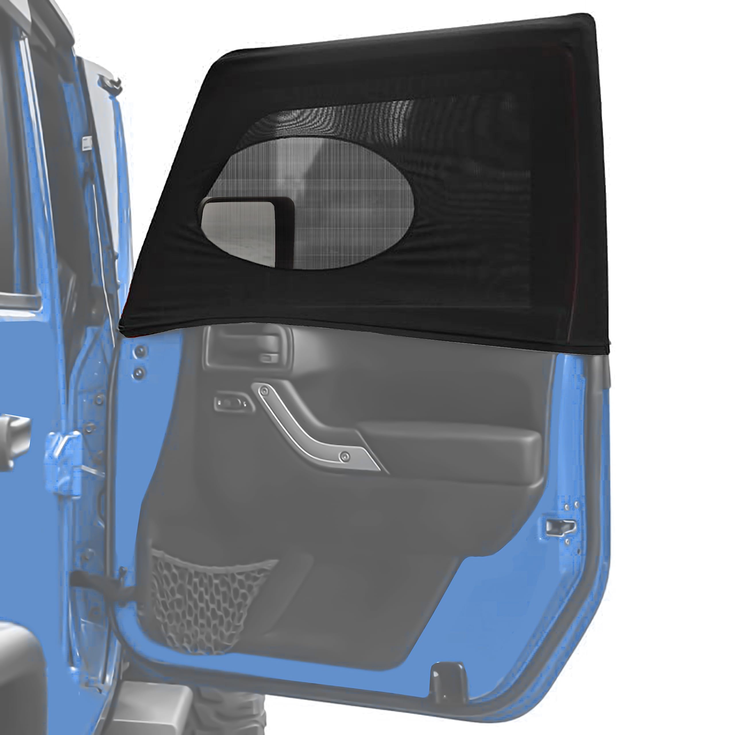 EcoNour Front Window Shade for Jeep Wrangler | Mesh Window Shade for ...