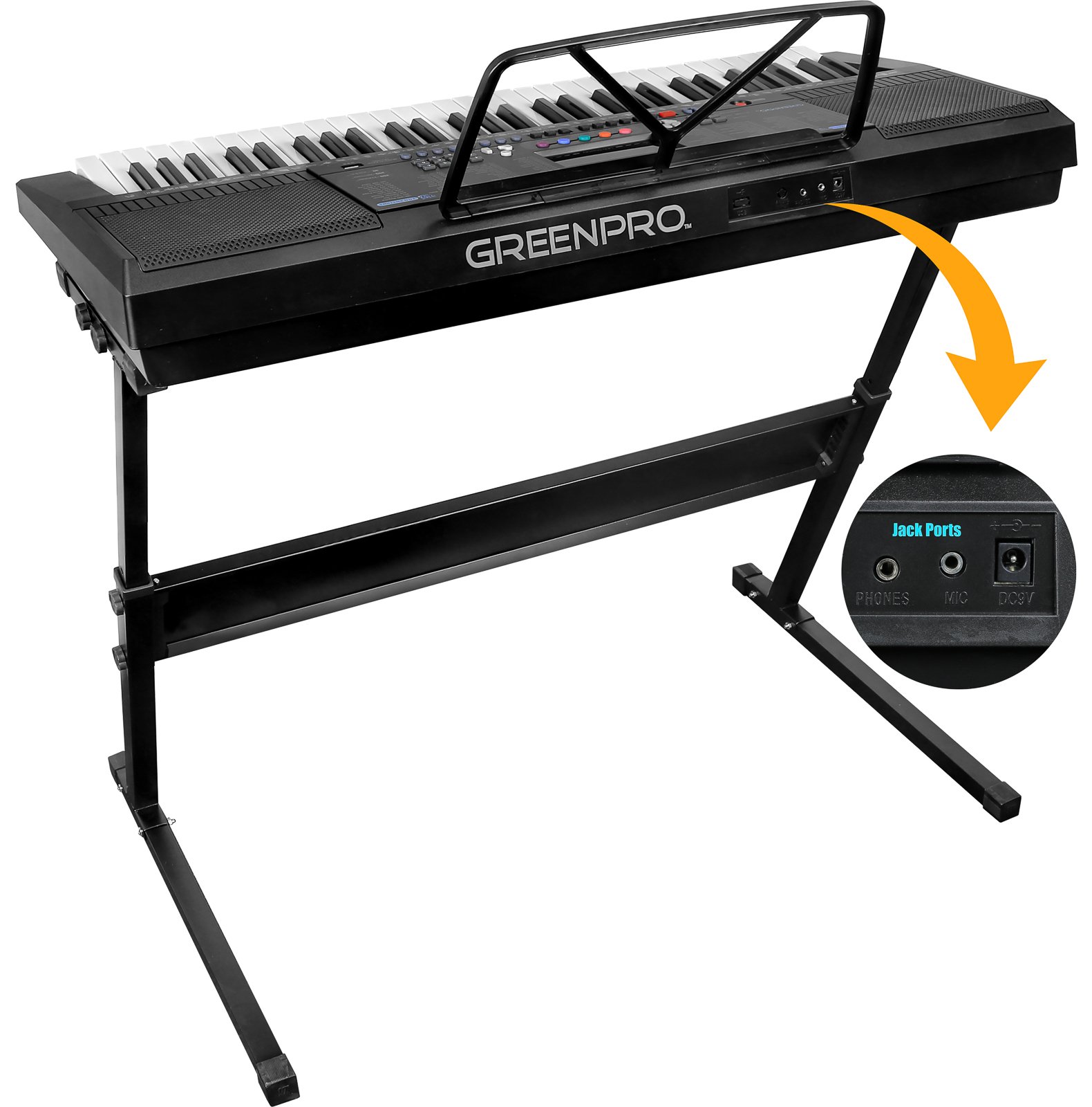 Mua GreenPro 61 Key Portable Electronic Piano Keyboard, LED Display ...