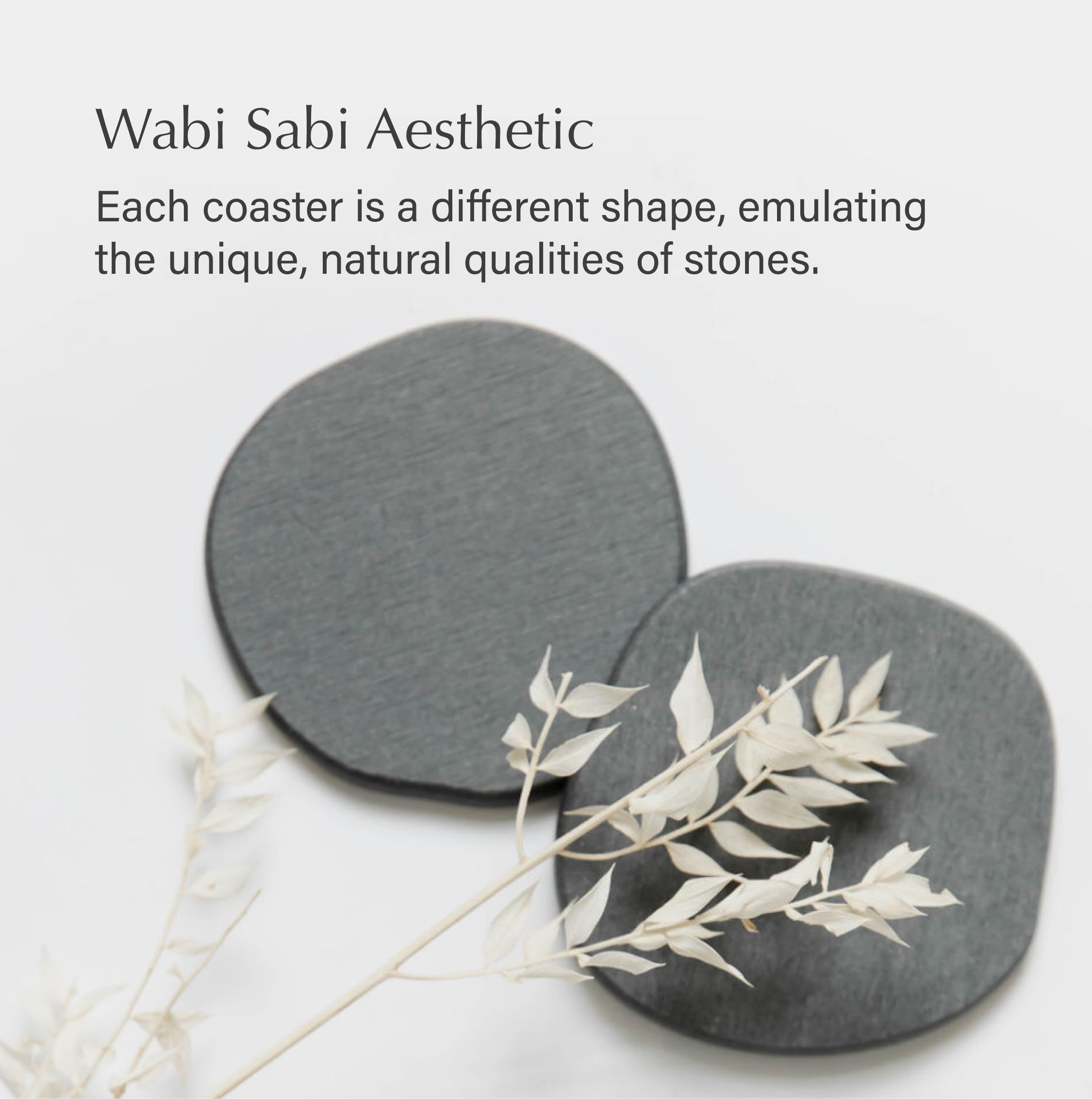 Mua DORAI Home Stone Coaster Set - 4 Stone Coasters with Absorbent ...