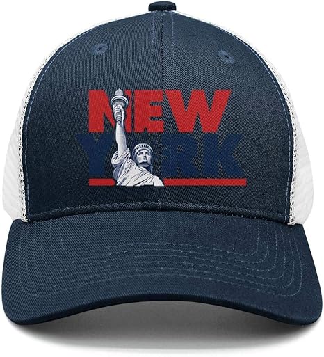 Navy-Blue Unisex New York City and Statue of Liberty USA Symbol Mens ...
