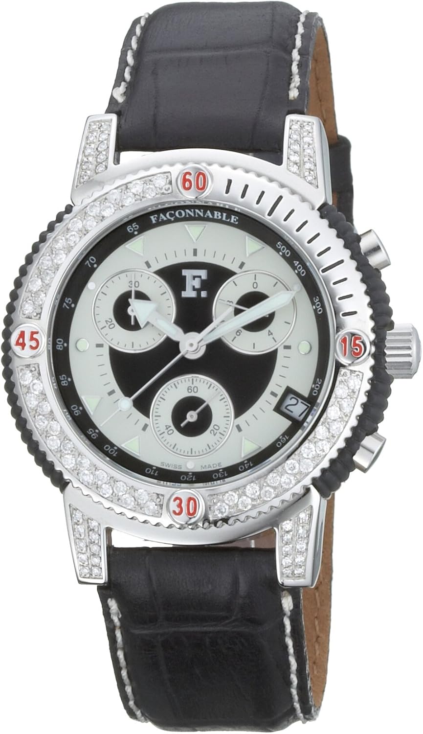 Faconnable - Aquadiamonds full black 170007001 - Montre Homme - Quartz ...