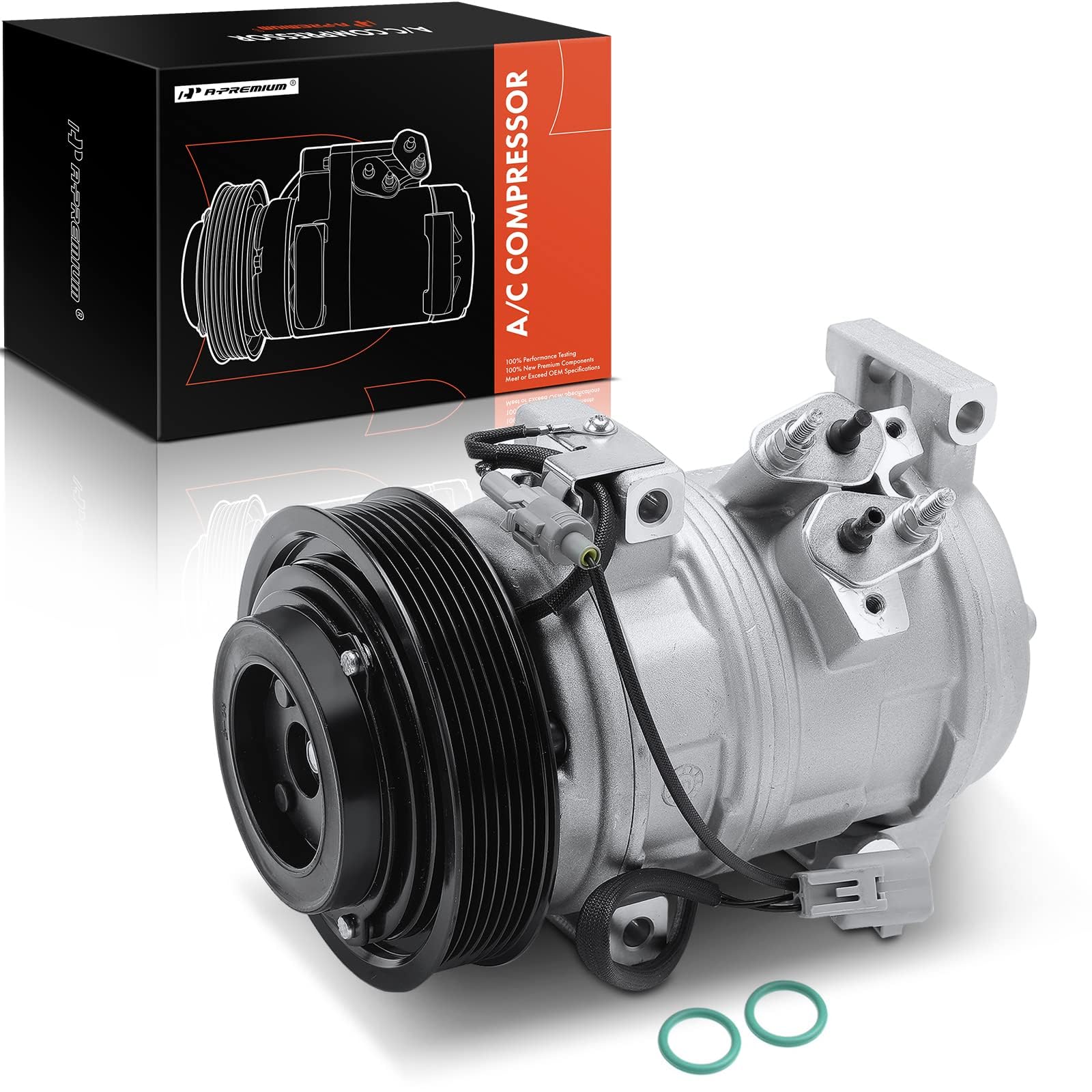 A-Premium Air Conditioner AC Compressor with Clutch Compatible with ...