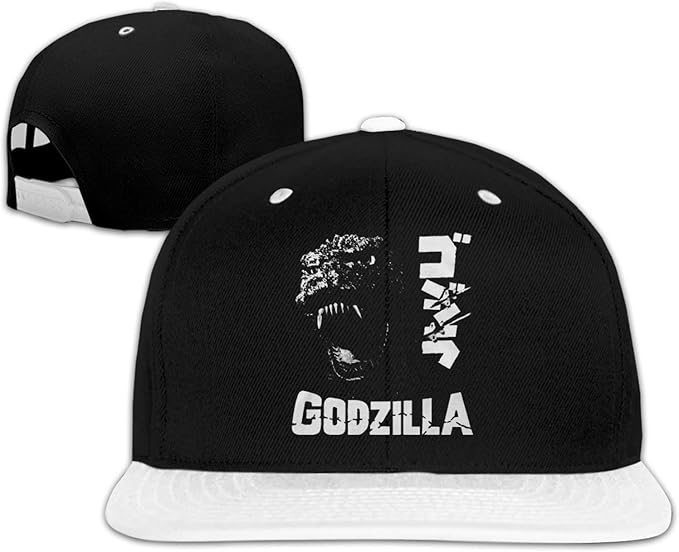 Godzilla Top Baseball Cap Men and Women-Classic Adjustable Hat. White ...