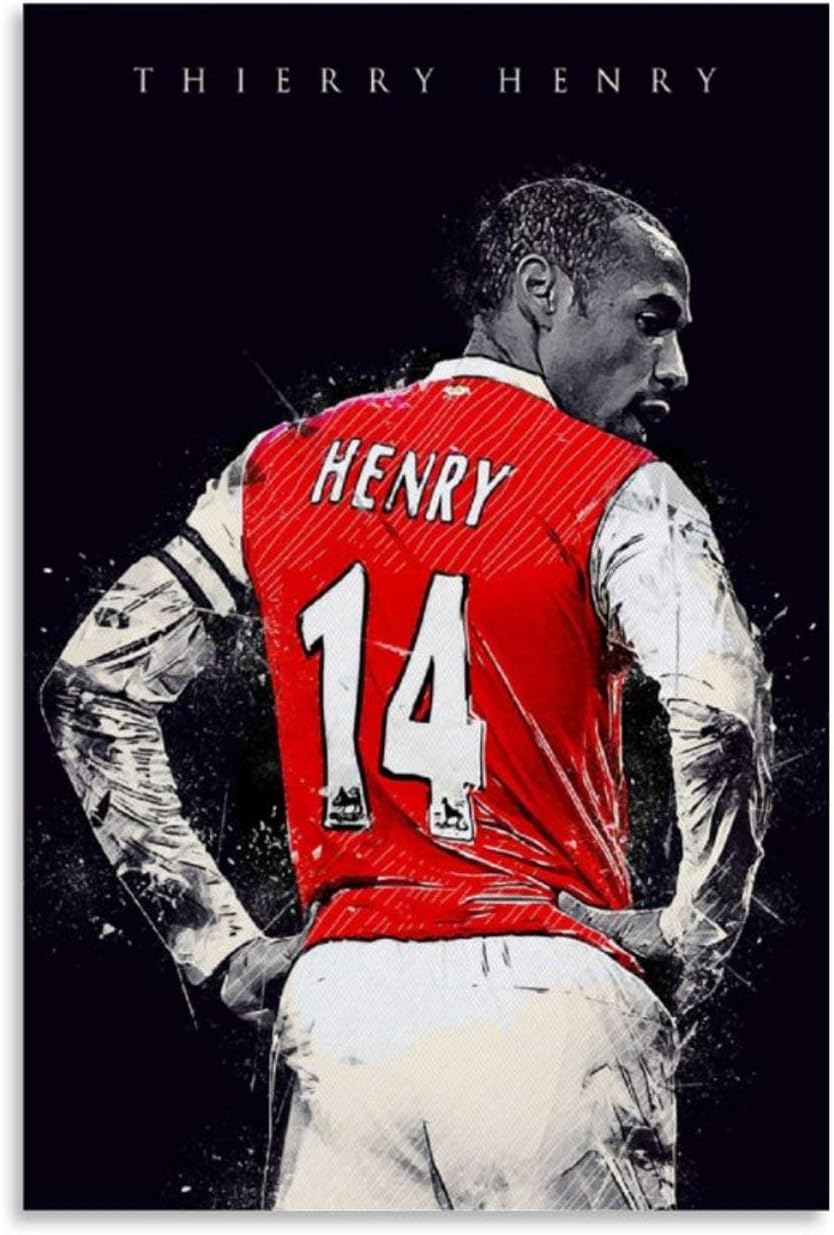 JTYK Thierry Henry Poster Poster Decorative Painting Canvas Wall Art ...