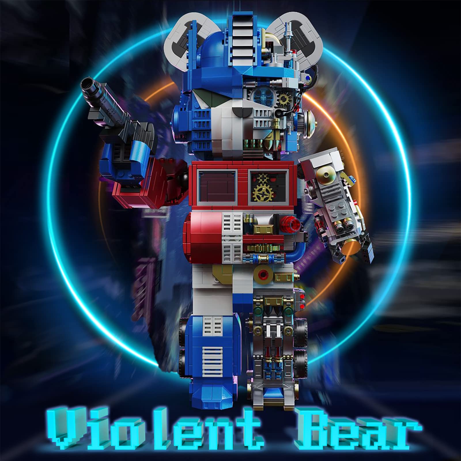 Mua Mecha Bear Building Kits,Optimuss Mecha-Bear Toy Model, Violent ...