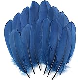 Amazon.com: THARAHT 120pcs Silver Goose Feathers Natural Bulk 6-8 inch ...