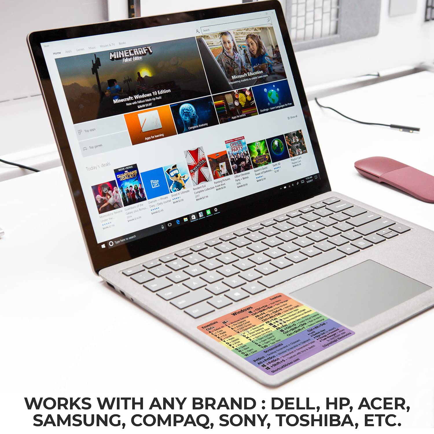 Mua SYNERLOGIC Windows PC Reference Keyboard Shortcut Sticker | Vinyl ...