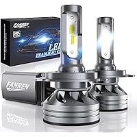 Firehawk 2023 New H4/9003/HB2 LED Headlight Bulbs, 25000LM Japanese Chips, 500% Brighter, 6000K ...